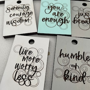 Motivational Tag SVG: Laser Cut Keychain, Inspirational Engraving ...