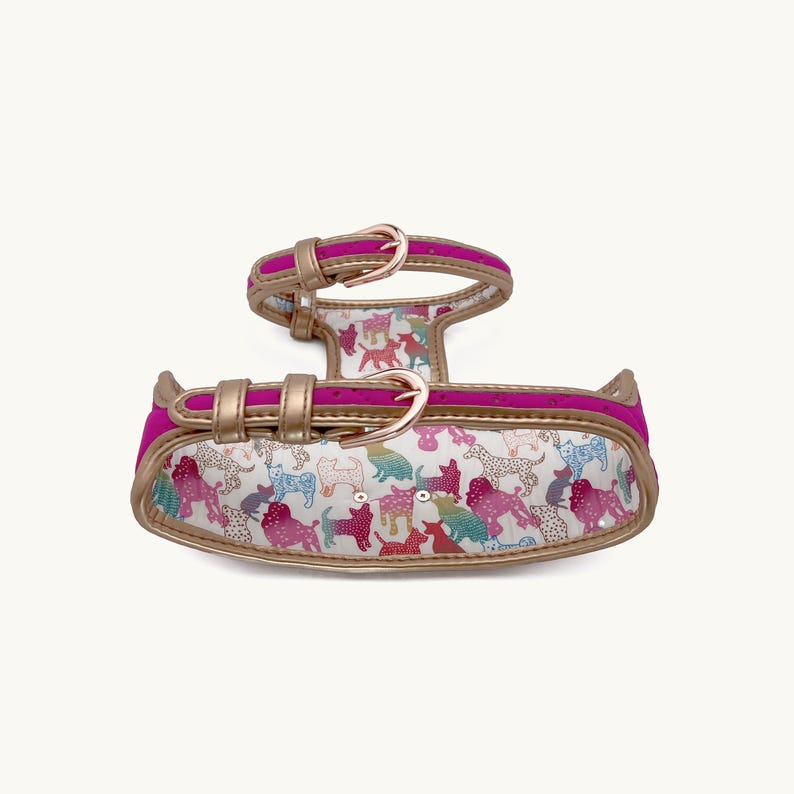 Arnés para perros color rosa lápiz labial escarlata - Etsy México