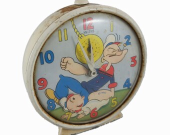 Vintage Popeye Clock - Etsy
