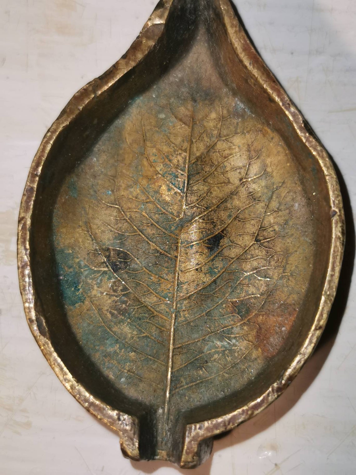 Vintage Solid Brass Leaf Design Tree Leaf Leaf Shaped | Etsy