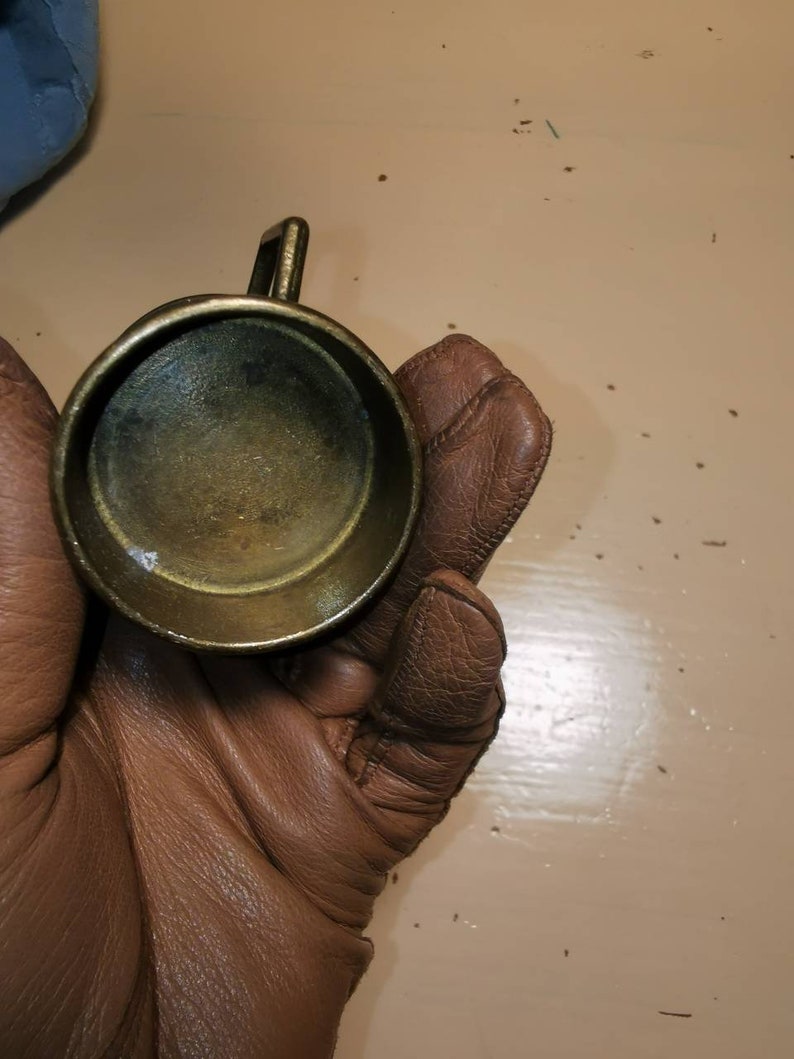 Vintage Solid Brass Tchibo Espresso Cup Little Mug Tiny - Etsy
