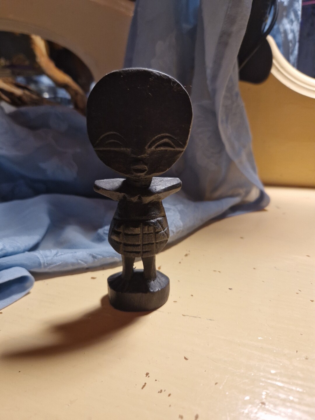 Vintage, Carved Wood, African, Fertility, Good Luck, Prosperity, Doll ...