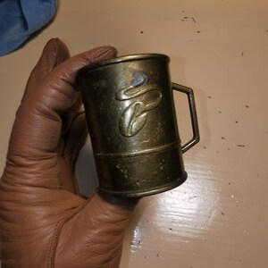 Vintage Solid Brass Tchibo Espresso Cup Little Mug Tiny - Etsy