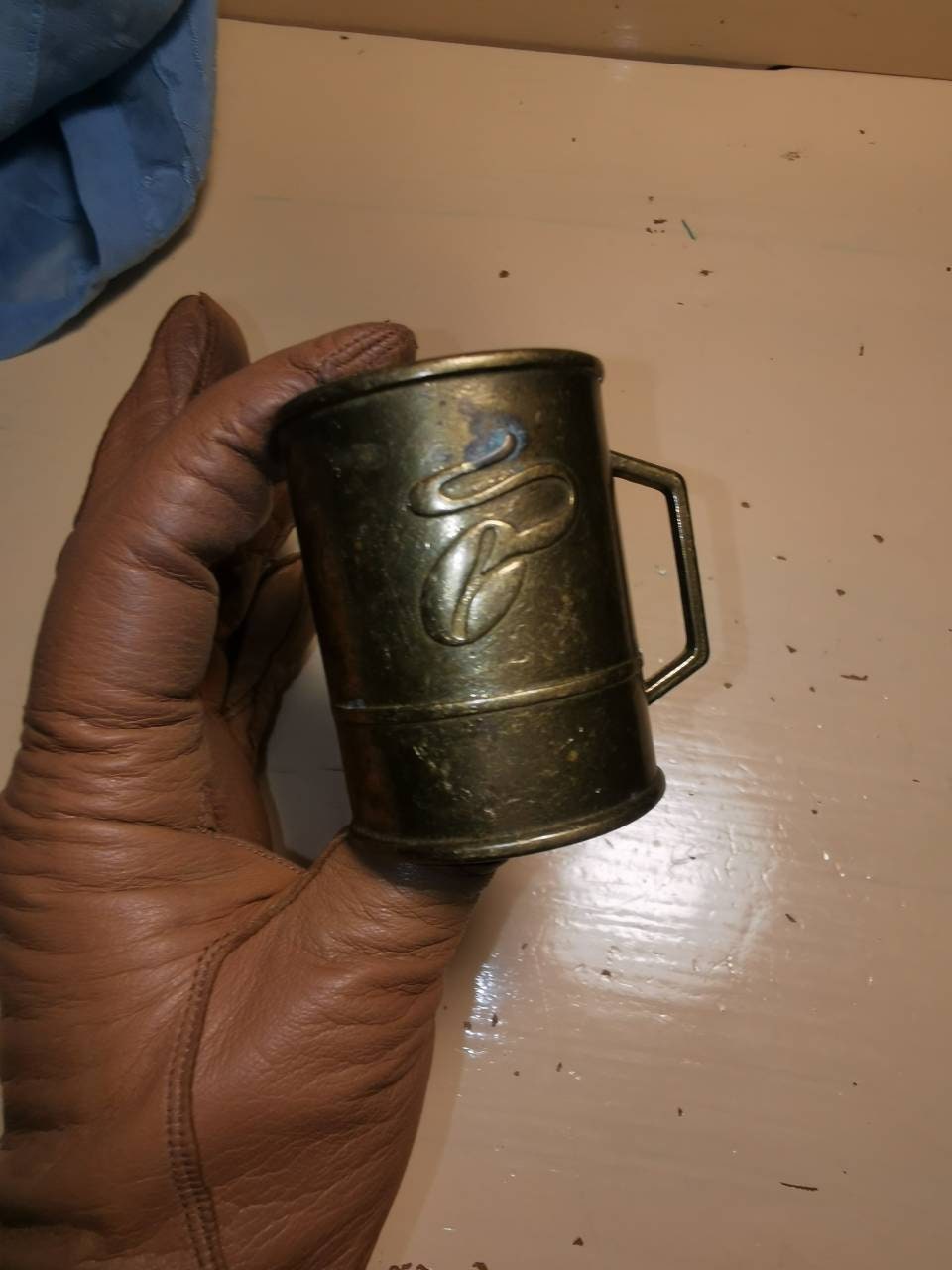 Vintage Solid Brass Tchibo Espresso Cup Little Mug Tiny - Etsy
