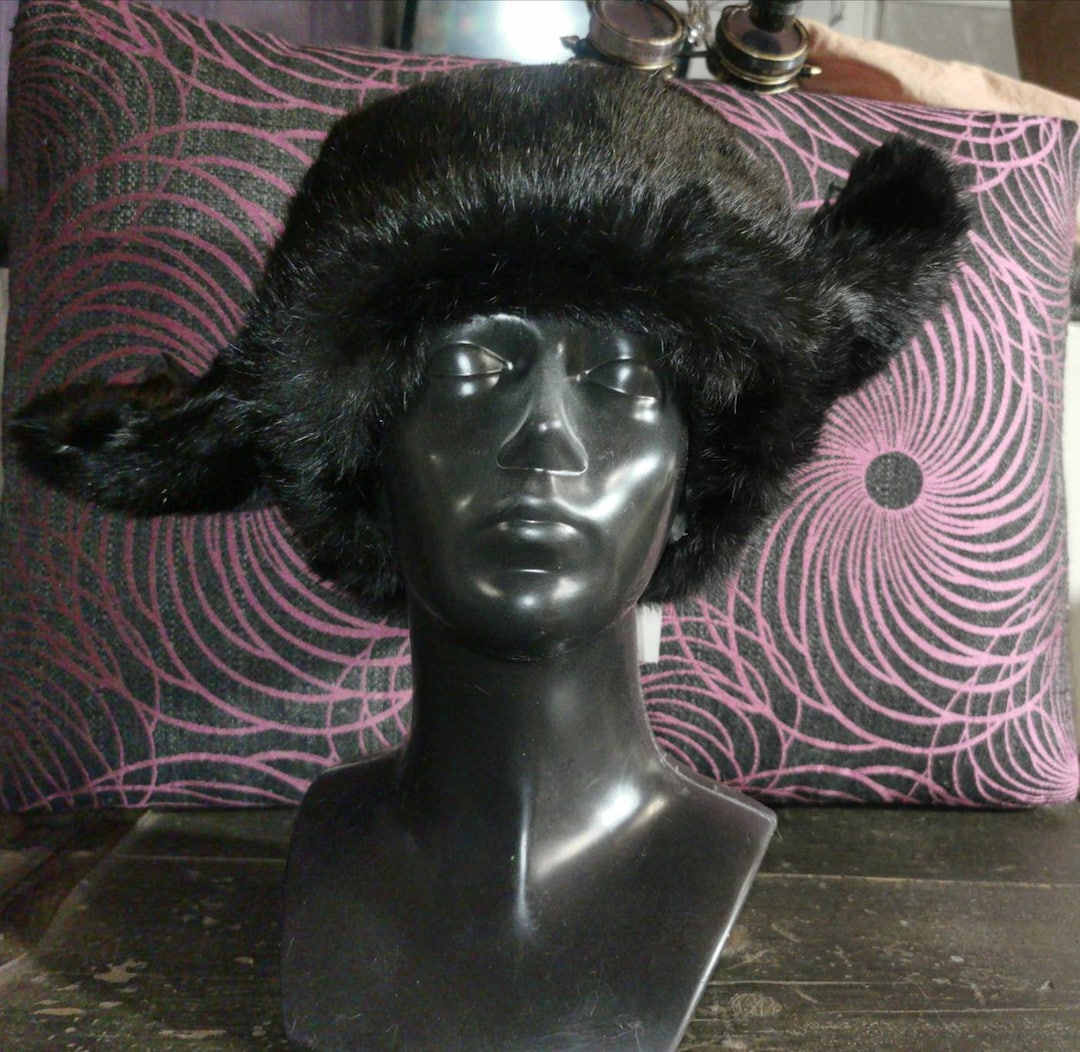 Natural, Uncut Rabbit Fur, Trapper Hat,ushanka, Ear Flap Hat, New ...