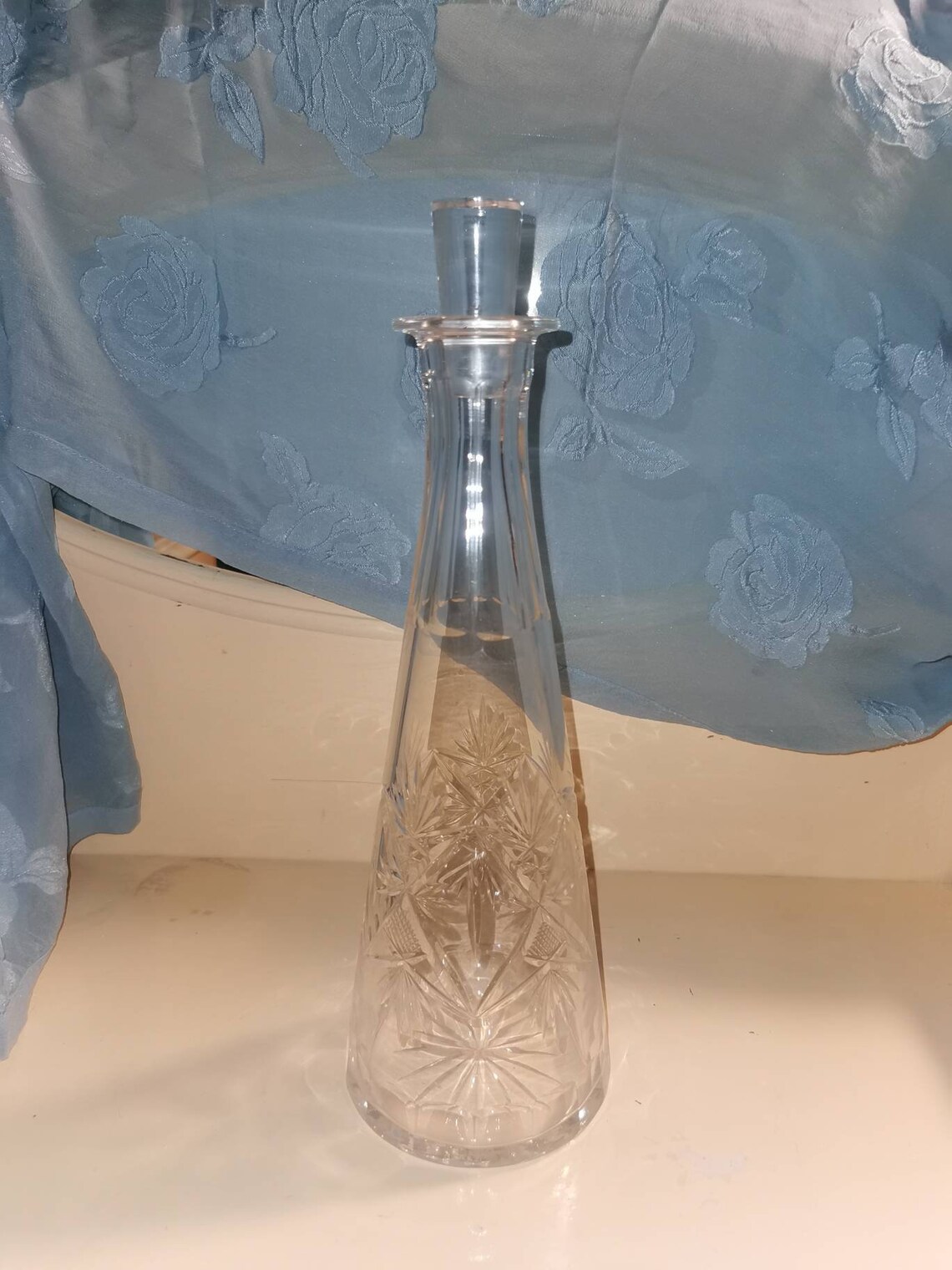 Vintage Cut Glass Cut Crystal Decanter Elegant Decanter | Etsy