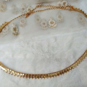 Waist Chain Gold Polki Belly Waist Sari Saree Chain Jewelry - Etsy