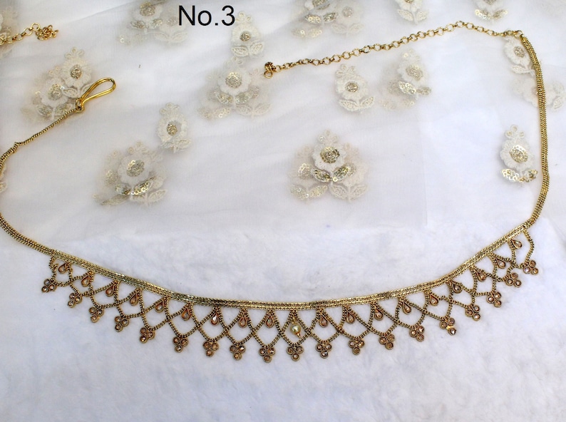 Sari Saree Chain Gold Polki Belly Waist Sari Saree Chain | Etsy