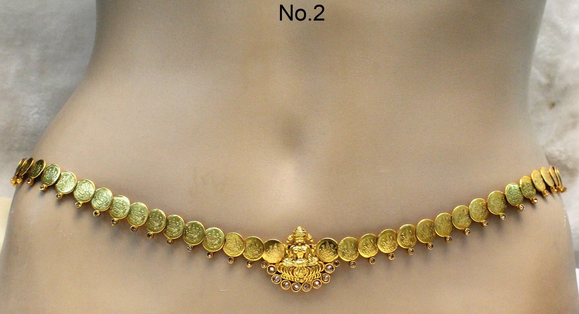 Waist Chain Gold Polki Belly Waist Sari Saree Chain Indian Etsy