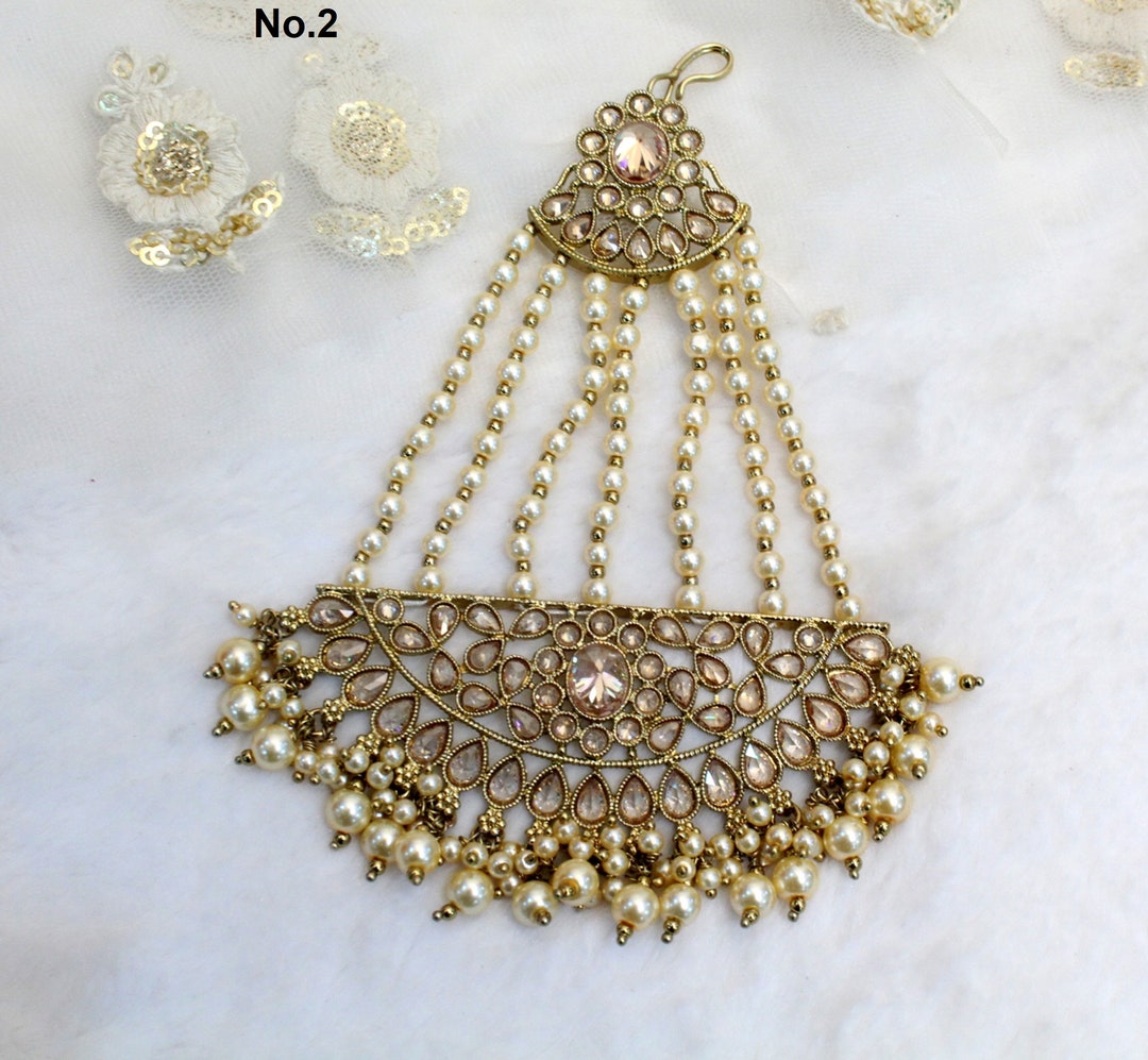 Passa Jhumar Jhoomer Headpiece Bridal Passa/hijab Headpiece/antique ...