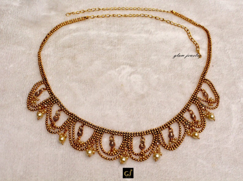 Sari Saree Chain Gold Polki Belly Waist Sari Saree Chain Etsy