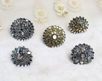 Indian Silver Ring - Etsy