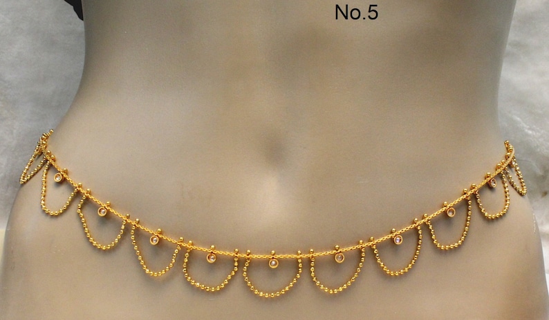 Sari Saree Chain Gold Polki Belly Waist Sari Saree Chain | Etsy