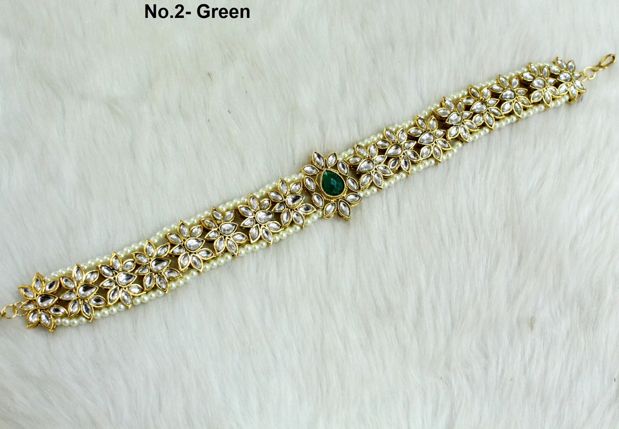 Indian Headpiece Matha Patti Head Piece Sheesh Fool/bollywood | Etsy