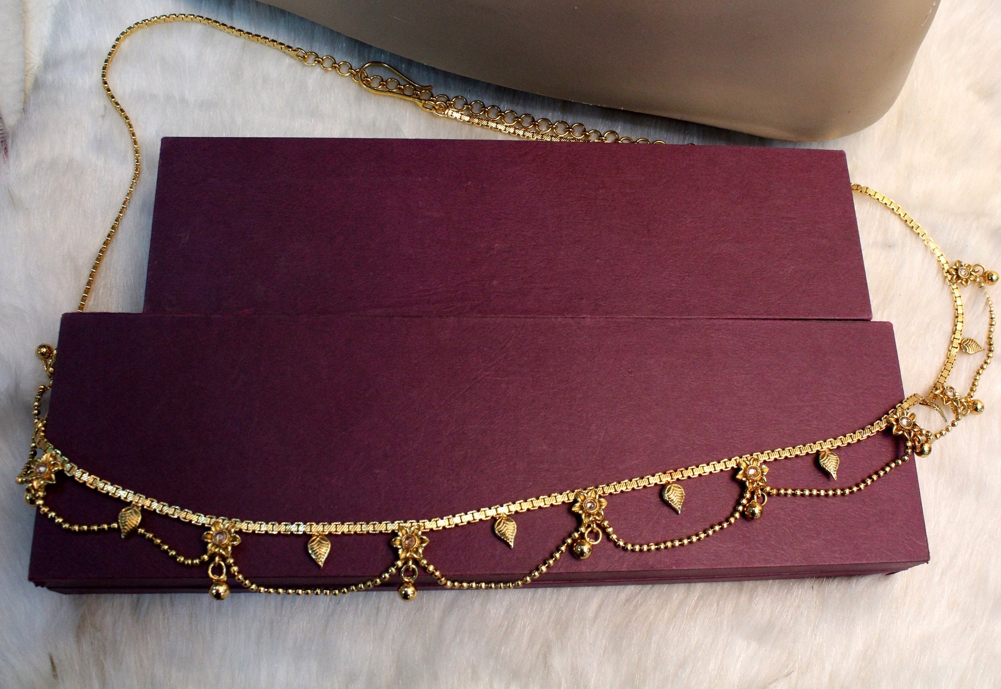 Sari Saree Chain Gold Polki Belly Waist Sari Saree Chain | Etsy