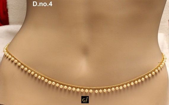 Waist Chain Gold Polki Belly Waist Sari Saree Chain Jewelry Etsy