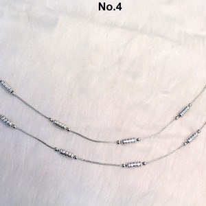 Anklets Foot Bracelet Silver Indian Pair Payal Jhanjar Jewelry ...