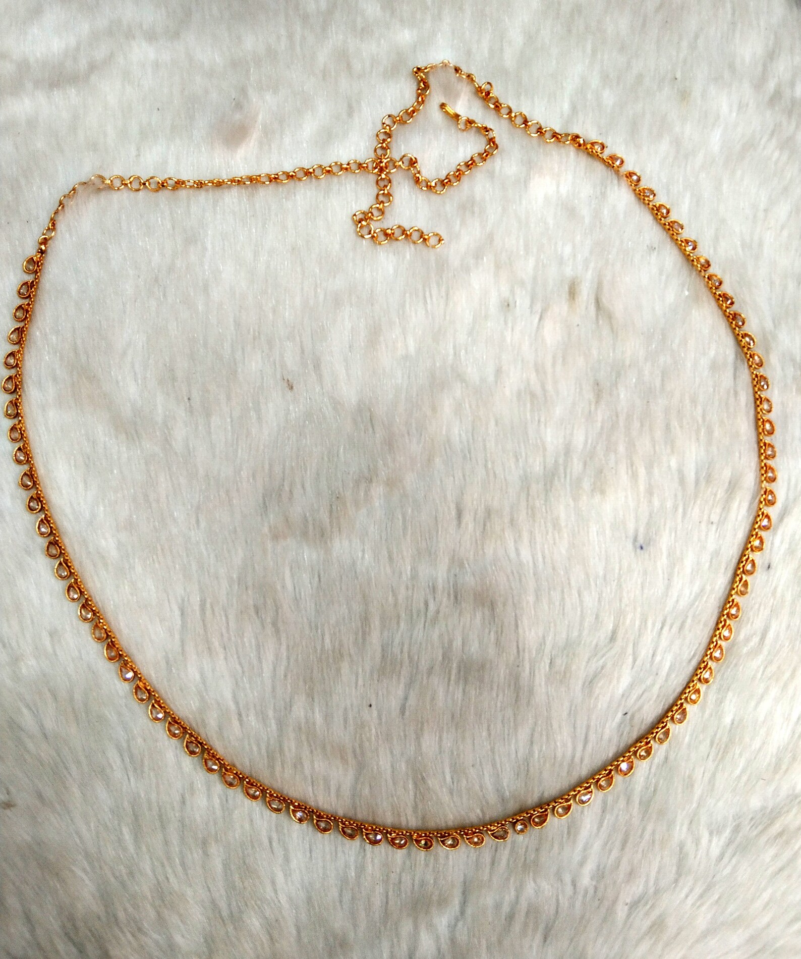 Waist Chain Gold Belt Sari Saree Belly Chain Jewelry Indian Kamarbandh ...
