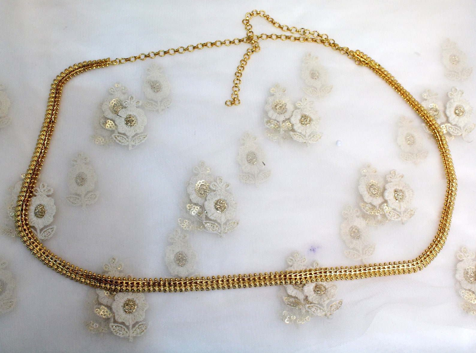 Waist Chain Gold Polki Belly Waist Sari Saree Chain Jewelry | Etsy