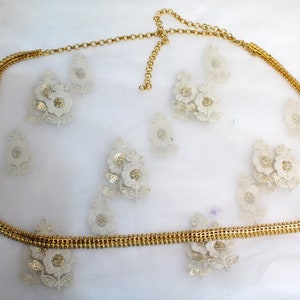 Waist Chain Gold Polki Belly Waist Sari Saree Chain Jewelry Indian ...