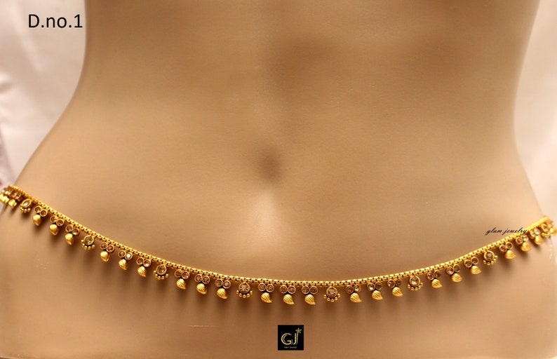 Waist Chain Gold Belt Sari Saree Belly Chain Jewelry Indian Etsy