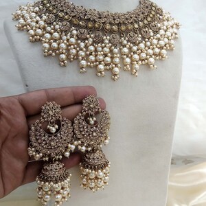Indian Jewelry Jewellery/ Semi Bridal Gold Bollywood Bride Jewelry ...