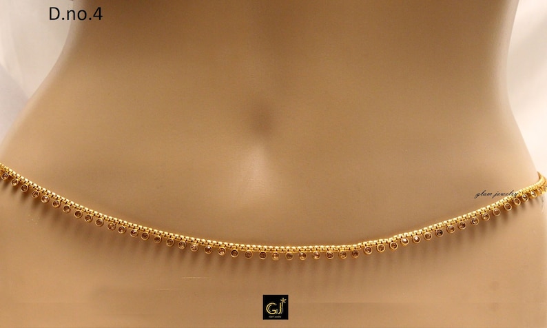 Waist Chain Gold Polki Belly Waist Sari Saree Chain Jewelry Etsy