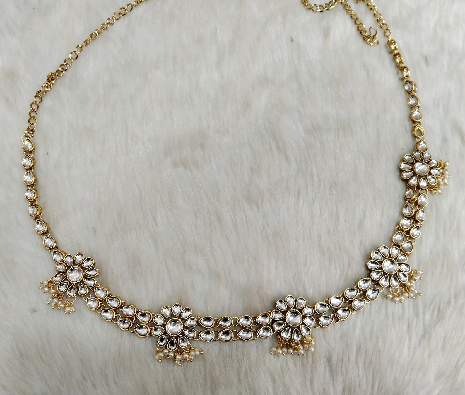 Waist Chain Kundan Belly Sari Saree Chain Indian Jewelry - Etsy