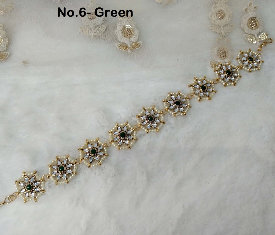 Indian Headpiece Matha Patti Head Piece Sheesh Fool/bollywood Head ...