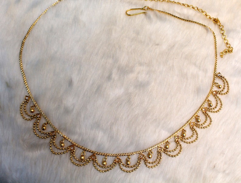 Sari Saree Chain Gold Polki Belly Waist Sari Saree Chain | Etsy