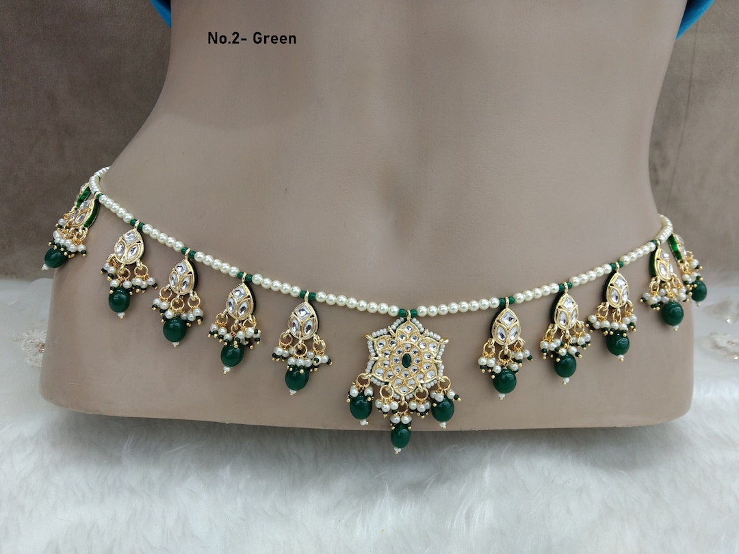 Waist Chain Dark Gold Belly Waist Sari Saree Chain Indian Jewelry ...