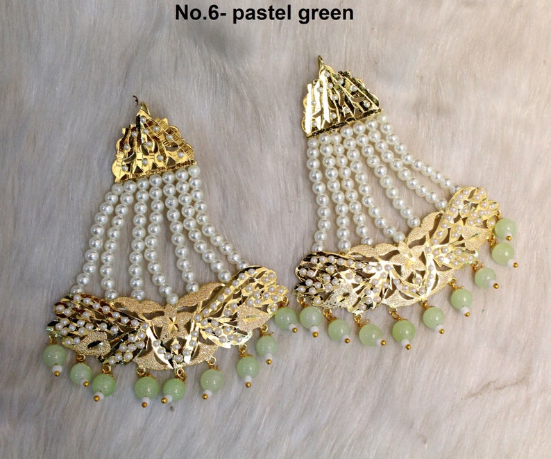 Jadau Indian Earrings Gold Plat Jhumar Earrings /indian Big - Etsy