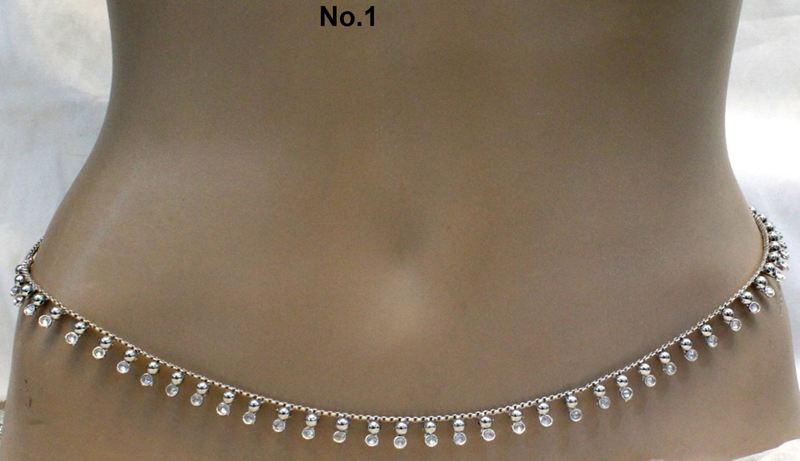 Crystal Belly Chain: Indian Sari Waist Jewelry - Etsy