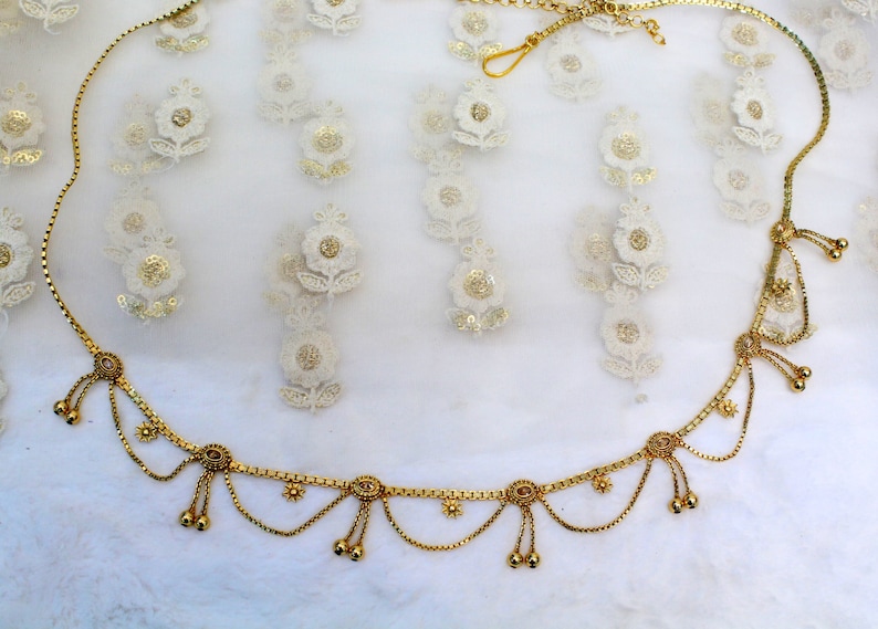 Sari Saree Chain Gold Polki Belly Waist Sari Saree Chain - Etsy