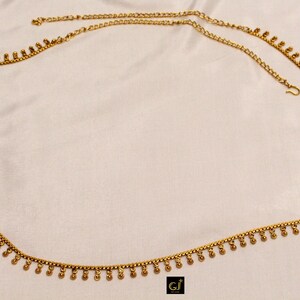 Waist Chain Gold Polki Belly Waist Sari Saree Chain Jewelry | Etsy