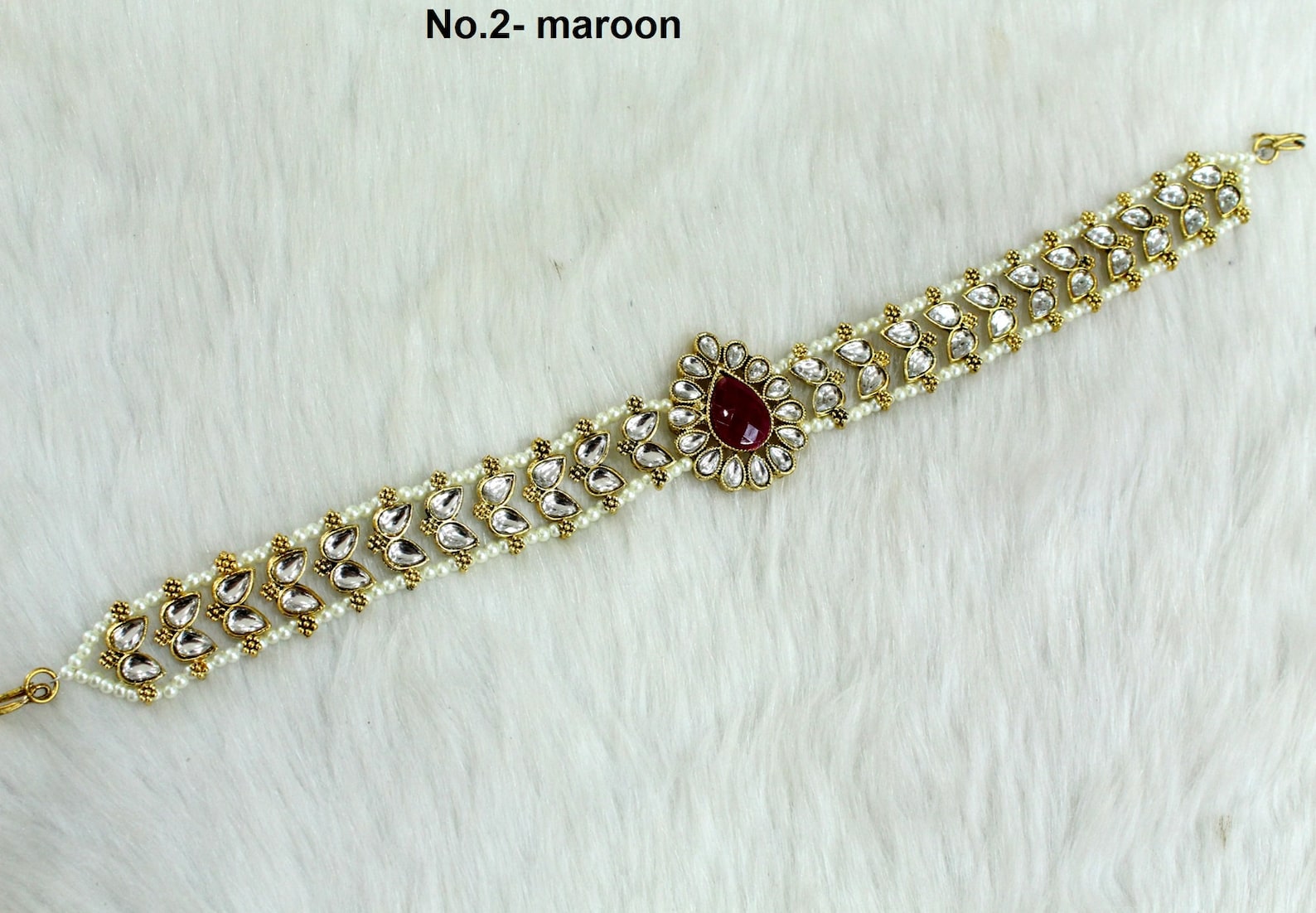 Indian Headpiece Matha Patti Head Piece Sheesh Fool/bollywood - Etsy