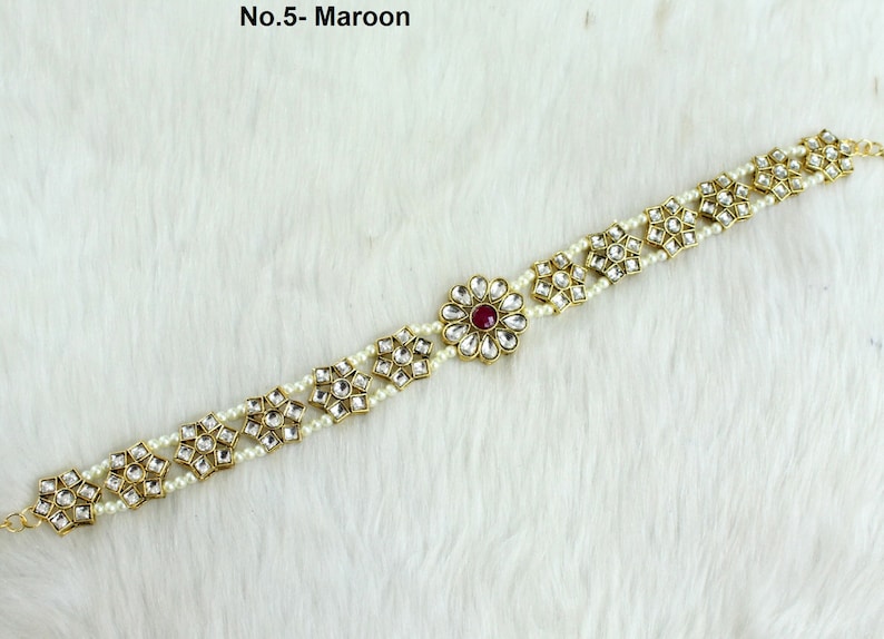 Indian Headpiece Matha Patti Head Piece Sheesh Fool/bollywood - Etsy