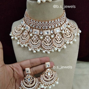 Rose Gold Indian Jewelry Jewellery , Rose Gold White, Green, Maroon ...