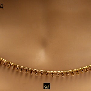 Waist Chain Gold Belt Sari Saree Belly Chain Jewelry Indian | Etsy