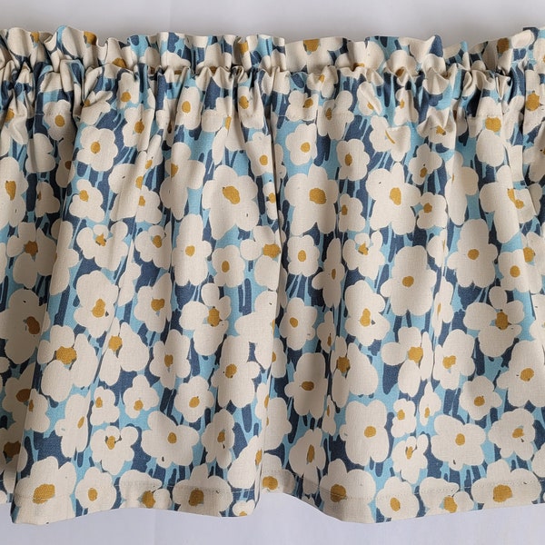 Blue Floral Valance - Etsy