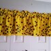 Yellow Kitchen Curtain Yellow Valance Bright and Sunny - Etsy