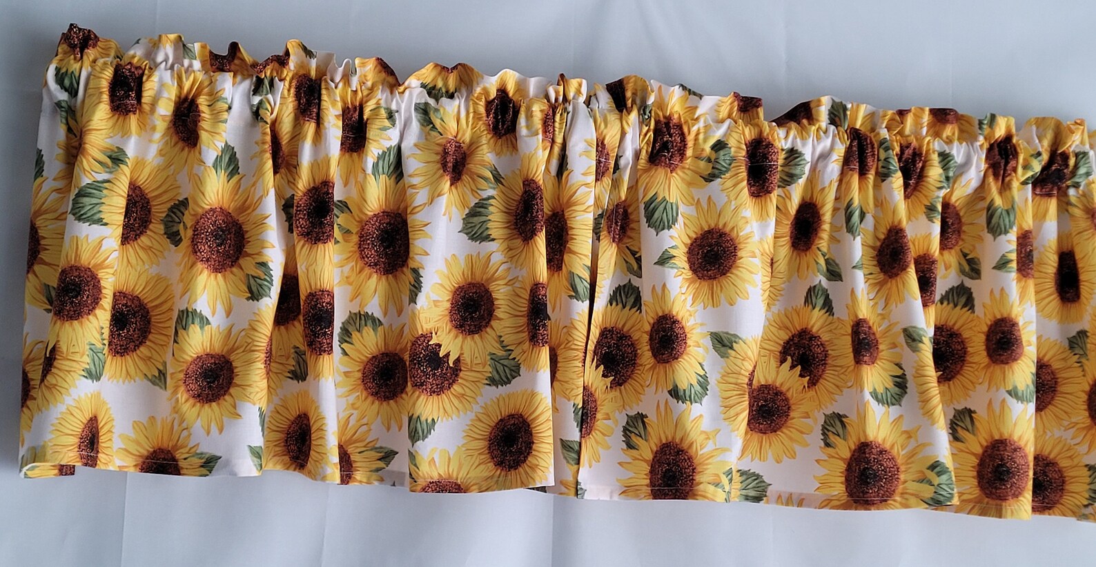 Sunflower Kitchen Valance Curtain Summer Valance Curtain - Etsy