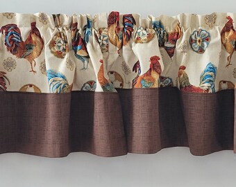 Rooster Kitchen Curtains - Etsy