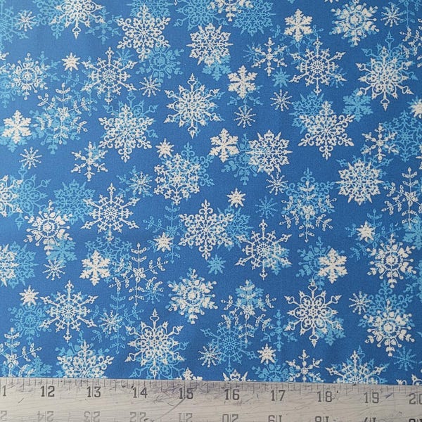 Snowflake Fabric - Etsy