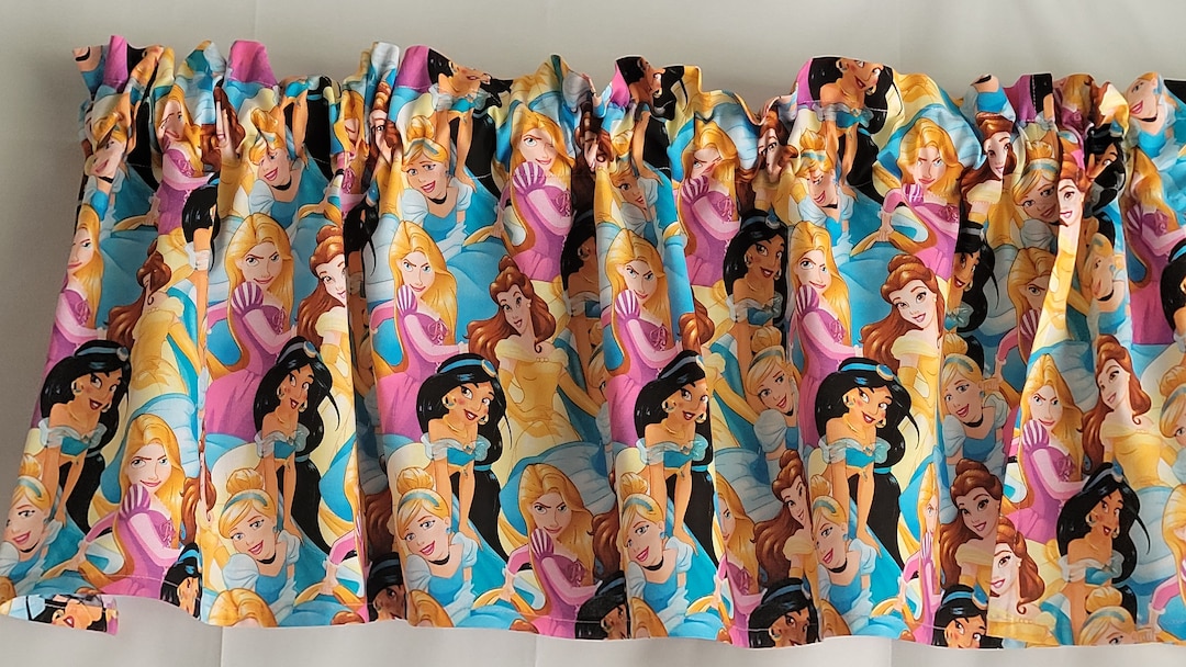 Disney Princess Valance Curtain Nursey Curtain Disney - Etsy