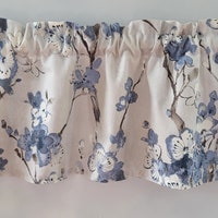 Blue Valances - Etsy