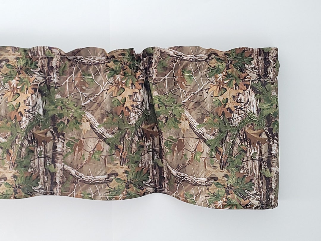Tree Valance, Camping Valance, Hunting Valance Curtain, Woodland ...