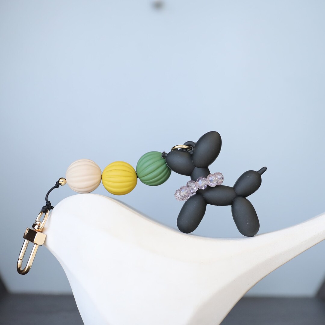 Balloon Dog Keyring Black Multi Balls Schlüsselanhänger - Etsy