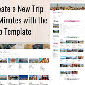 The Adventure Book | Notion Ultimate Travel Planner Dashboard | A ...