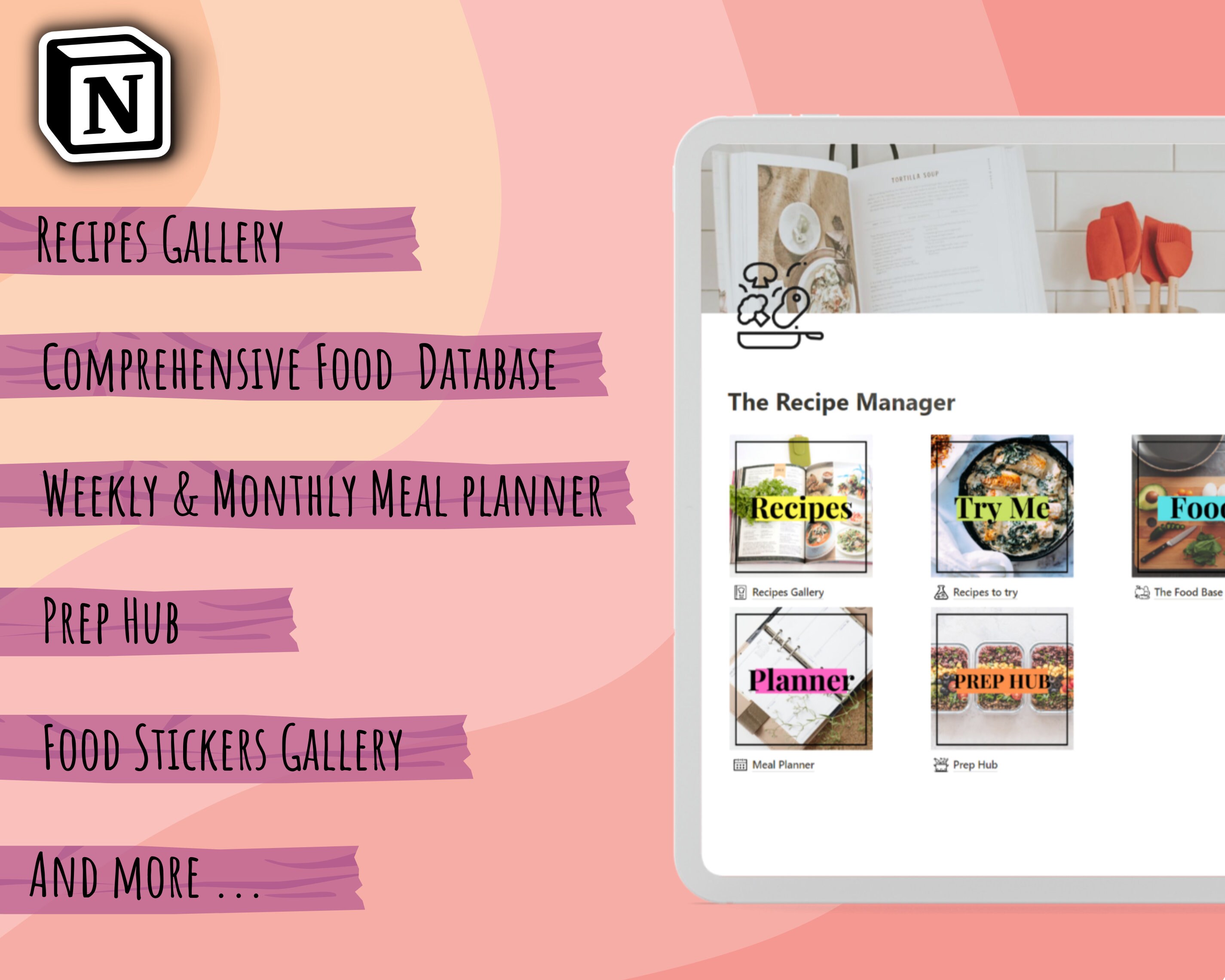 Notion Ultimate Recipe Manager and Meal Planner Template - Etsy Canada